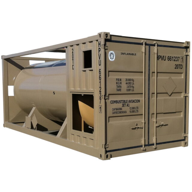 Multitank - 20' ISO Tank container with cabinet for fuel