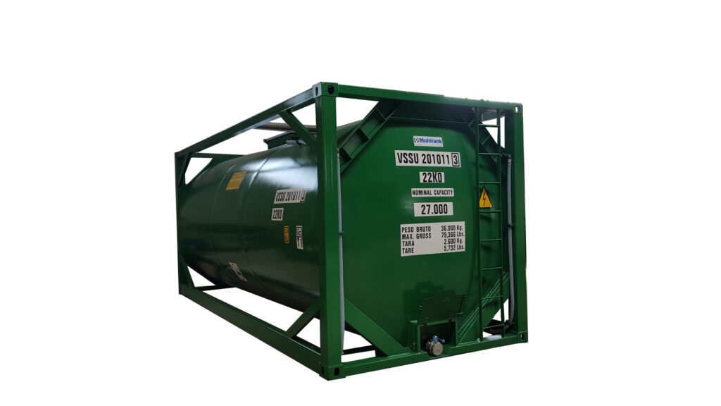 Multitank - ISO 20' High Capacity Tank Container -Non-dangerous products